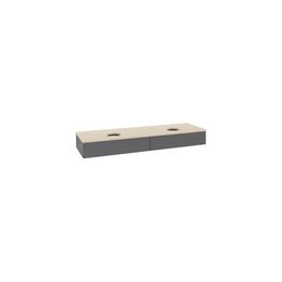 Villeroy & Boch V&B Waschtischunterschrank ohne Frontstruktur -Beleuchtung Antao 160x50cm, WBP botti., Anthrac. m Lac ; Villeroy & Boch (L17013GK)