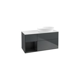 Villeroy & Boch V&B Waschtischunterschrank Wandbeleuchtung Finion 120cm, Pl w m, Rg b m Lac, md bl. m Lac ; Villeroy & Boch (GA41PDHG)