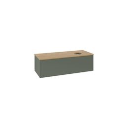 Villeroy & Boch V&B Waschtischunterschrank ohne Frontstruktur, mit Beleuchtung Antao 120x36x50cm, WBP hon. Oa, lea gre. m Lac ; Villeroy & Boch (L34011HL)