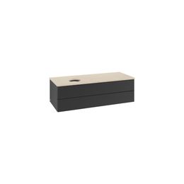 Villeroy & Boch V&B Waschtischunterschrank mit Frontstruktur, mit Beleuchtung Antao 120x36x50cm, WBP-farbe botti., bla m Lac ; Villeroy & Boch (L22113PD)