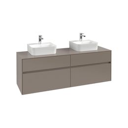 Villeroy & Boch V&B Waschtischunterschrank Collaro 160x54,8x50cm, f 2 Waschtische, wine red ; Villeroy & Boch (C10700AH)