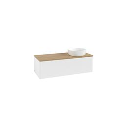 Villeroy & Boch V&B Waschtischunterschrank ohne Frontstruktur, mit Beleuchtung Antao 120x36x50cm, WBP hon. Oa, wh. m Lac ; Villeroy & Boch (L34011MT)
