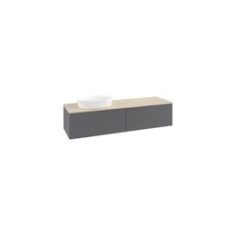 Villeroy & Boch V&B Waschtischunterschrank mit Frontstruktur Antao 160x50cm, WBP botti., Anthrac. m Lac ; Villeroy & Boch (K37113GK)