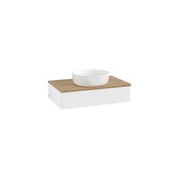 Villeroy & Boch V&B Waschtischunterschrank mit Frontstruktur Antao 80x19x50cm, WBP-farbe hon. Oa, wh. m Lac ; Villeroy & Boch (K08111MT)