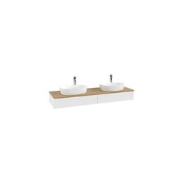 Villeroy & Boch V&B Waschtischunterschrank ohne Frontstruktur, mit Beleuchtung Antao 160x50cm, HL, WBP hon. Oa, wh. m Lac ; Villeroy & Boch (L17051MT)