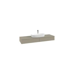 Villeroy & Boch V&B Waschtischunterschrank ohne Frontstruktur -Beleuchtung Antao 160x50cm, HL, WBP-farbe Lac, glo wh. Lac ; Villeroy & Boch (L14050GF)