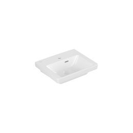 Villeroy & Boch V&B Handwaschbecken Subway 3.0 45x37cm, eck., m HL/mit &Uuml;L, st. wh. C+ ; Villeroy & Boch (437045RW)