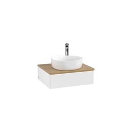 Villeroy & Boch V&B Waschtischunterschrank ohne Frontstruktur -Beleuchtung Antao 60x19x50cm, HL, WBP hon. Oa, wh. m Lac ; Villeroy & Boch (L07051MT)