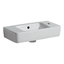 Geberit Handwaschbecken Renova Compact 50x25cm, m Hahnl. re, mit &Uuml;berlauf, wei&szlig; (276150000)