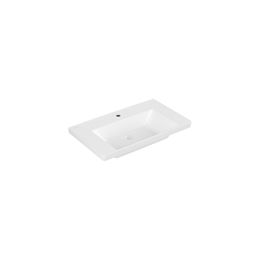 Villeroy & Boch V&B Schrank-Waschtisch Subway 3.0 80x47cm, eck., m 1 HL/o &Uuml;L, st. wh. C+ ; Villeroy & Boch (4A7081RW)