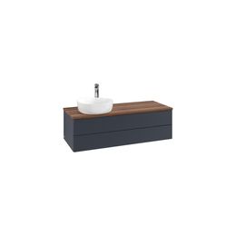 Villeroy & Boch V&B Waschtischunterschrank mit Frontstruktur, mit Beleuchtung Antao 120x36x50cm, HL, WBP w wal, md bl. m Lac ; Villeroy & Boch (L22152HG)