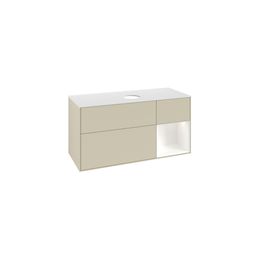 Villeroy & Boch V&B Waschtischunterschrank Finion 120cm, Pl w m, Rg wh. m Lac, si Gr m Lac ; Villeroy & Boch (FA71MTHJ)