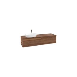 Villeroy & Boch V&B Waschtischunterschrank mit Frontstruktur Antao 160x50cm, HL, WBP-farbe w. wal, w. wal ; Villeroy & Boch (K37152HM)