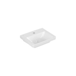 Villeroy & Boch V&B Handwaschbecken Subway 3.0 45x37cm, eck., m HL/o &Uuml;berlauf, wei&szlig; ; Villeroy & Boch (43704601)