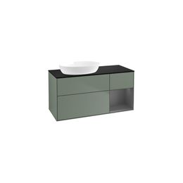 Villeroy & Boch V&B Waschtischunterschrank Finion 120cm, Pl b m, Rg A m Lac, Oli. m Lac ; Villeroy & Boch (FA52GKGM)