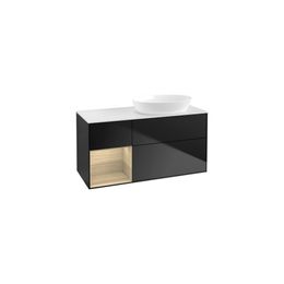 Villeroy & Boch V&B Waschtischunterschrank Wandbeleuchtung Finion 120cm, Pl wh. m, Reg Oa ven, bla m Lac ; Villeroy & Boch (GA41PCPD)
