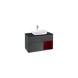 Villeroy & Boch V&B Waschtischunterschrank Finion 100, Pl b m, Reg Peo m Lac, md bl. m Lac ; Villeroy & Boch (F782HBHG)