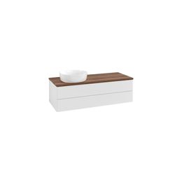 Villeroy & Boch V&B Waschtischunterschrank mit Frontstruktur, mit Beleuchtung Antao 120x36x50cm, WBP w. wal, glo wh. Lac ; Villeroy & Boch (L22112GF)