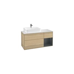 Villeroy & Boch V&B Waschtischunterschrank Finion 120cm, Pl w m, Rg r md bl. m Lac, Oa ven ; Villeroy & Boch (F151HGPC)