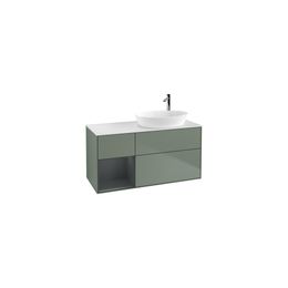 Villeroy & Boch V&B Waschtischunterschrank Wandbeleuchtung Finion 120cm, Pl w m, Reg md m Lac, Oli. m Lac ; Villeroy & Boch (F921HGGM)