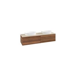 Villeroy & Boch V&B Waschtischunterschrank ohne Frontstruktur, mit Beleuchtung Antao 160x50cm, WBP-farbe botti., warm walnut ; Villeroy & Boch (L28013HM)