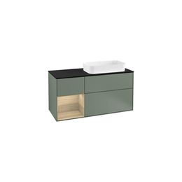 Villeroy & Boch V&B Waschtischunterschrank Finion 120cm, Pl b m, Reg li Oa ven, Oli. m Lac ; Villeroy & Boch (F272PCGM)