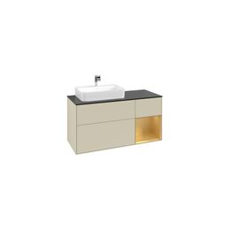 Villeroy & Boch V&B Waschtischunterschrank Finion 120cm, Pl b m, Reg re gol m, si Gr m Lac ; Villeroy & Boch (F402HFHJ)