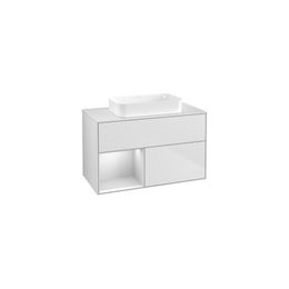 Villeroy & Boch V&B Waschtischunterschrank Wandbeleuchtung Finion 100x60,3 cm, Reg li wh. m Lac, wh. m Lac ; Villeroy & Boch (G651MTMT)