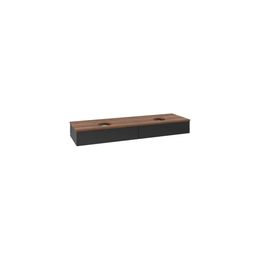 Villeroy & Boch V&B Waschtischunterschrank ohne Frontstruktur -Beleuchtung Antao 160x50cm, WBP-farbe w. wal, bla m Lac ; Villeroy & Boch (L17012PD)