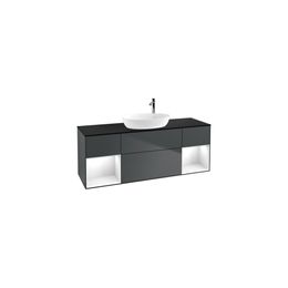 Villeroy & Boch V&B Waschtischunterschrank Finion 160cm, Pl b m, Rg g w Lac, md bl. m Lac ; Villeroy & Boch (F982GFHG)