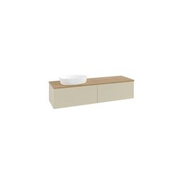 Villeroy & Boch V&B Waschtischunterschrank mit Frontstruktur Antao 160x50cm, WBP-farbe hon. Oa, si Gr m Lac ; Villeroy & Boch (K37111HJ)