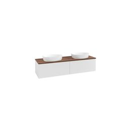 Villeroy & Boch V&B Waschtischunterschrank mit Frontstruktur -Beleuchtung Antao 160x50cm, WBP-farbe w. wal, glo wh. Lac ; Villeroy & Boch (L39112GF)