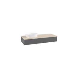 Villeroy & Boch V&B Waschtischunterschrank mit Frontstruktur, mit Beleuchtung Antao 120x19x50cm, WBP botti., Anthrac. m Lac ; Villeroy & Boch (L11113GK)