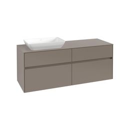 Villeroy & Boch V&B Waschtischunterschrank Collaro 140x54,8x50cm, WT l, LED 10W, graph. ; Villeroy & Boch (C117B0VR)