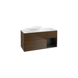 Villeroy & Boch V&B Waschtischunterschrank Finion 120cm, Pl wh. m, Reg bla m Lac, wal ven ; Villeroy & Boch (FA51PDGN)