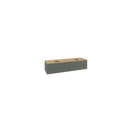 Villeroy & Boch V&B Waschtischunterschrank mit Frontstruktur Antao 160x50cm, WBP hon. Oa, lea gre. m Lac ; Villeroy & Boch (K28111HL)