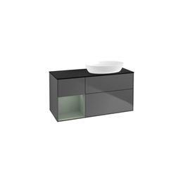 Villeroy & Boch V&B Waschtischunterschrank Wandbeleuchtung Finion 120cm, Pl b m, Rg Oli. m Lac, Anthrac. m ; Villeroy & Boch (GA42GMGK)