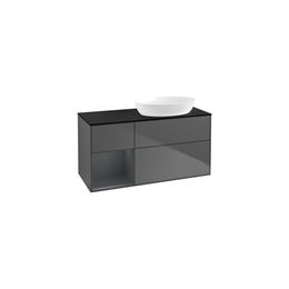 Villeroy & Boch V&B Waschtischunterschrank Wandbeleuchtung Finion 120cm, Pl b m, Reg md m Lac, Anthrac. m ; Villeroy & Boch (GA42HGGK)
