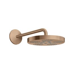 Hansgrohe Kopfbrause Axor One mit Brausearm, 1jet, brushed red gold (48491310)