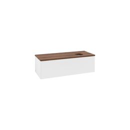 Villeroy & Boch V&B Waschtischunterschrank ohne Frontstruktur, mit Beleuchtung Antao 120x36x50cm, WBP-farbe w. wal, wh. m Lac ; Villeroy & Boch (L34012MT)