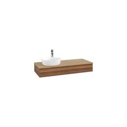 Villeroy & Boch V&B Waschtischunterschrank ohne Frontstruktur, mit Beleuchtung Antao 120x19x50cm, HL, WBP hon. Oa, w. wal ; Villeroy & Boch (L11051HM)
