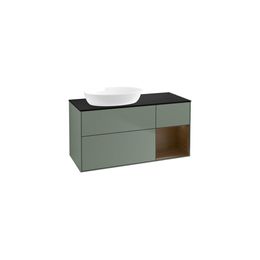 Villeroy & Boch V&B Waschtischunterschrank Finion 120cm, Pl bla m, Reg wal ven, Oli. m Lac ; Villeroy & Boch (FA52GNGM)