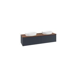 Villeroy & Boch V&B Waschtischunterschrank mit Frontstruktur -Beleuchtung Antao 160x50cm, WBP-farbe w. wal, md bl. m Lac ; Villeroy & Boch (L39112HG)