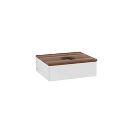 Villeroy & Boch V&B Waschtischunterschrank ohne Frontstruktur -Beleuchtung Antao 60x19x50cm, HL, WBP w. wal, glo wh. Lac ; Villeroy & Boch (L07052GF)