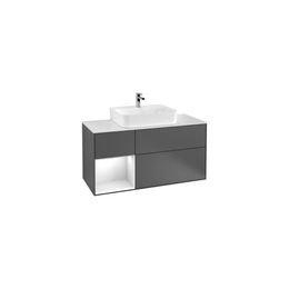 Villeroy & Boch V&B Waschtischunterschrank Wandbeleuchtung Finion 120cm, Pl b m, Rg l si G m La, g wh. Lac ; Villeroy & Boch (G162HJGF)