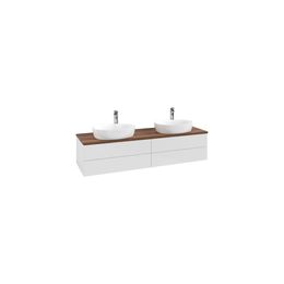 Villeroy & Boch V&B Waschtischunterschrank ohne Frontstruktur Antao 160x50cm, HL, WBP w. wal, glo wh. Lac ; Villeroy & Boch (K28052GF)