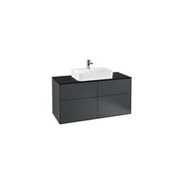 Villeroy & Boch V&B Waschtischunterschrank Wandbeleuchtung Finion 120x60,3cm, Abd.-Pl. bla m, md bl. m Lac ; Villeroy & Boch (G38200HG)
