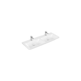 Villeroy & Boch V&B Schrank-Doppelwaschtisch Subway 3.0 130x47cm, eck., m je 1 HL/o &Uuml;L, we C+ ; Villeroy & Boch (4A71D1R1)