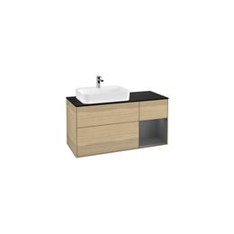 Villeroy & Boch V&B Waschtischunterschrank Finion 120cm, Pl b m, Reg re Anthrac. m, Oa ven ; Villeroy & Boch (F402GKPC)
