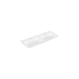 Villeroy & Boch V&B Schrank-Doppelwaschtisch Subway 3.0 130x47cm, eck., m je 1 HL/o &Uuml;L, wei&szlig; ; Villeroy & Boch (4A71D101)